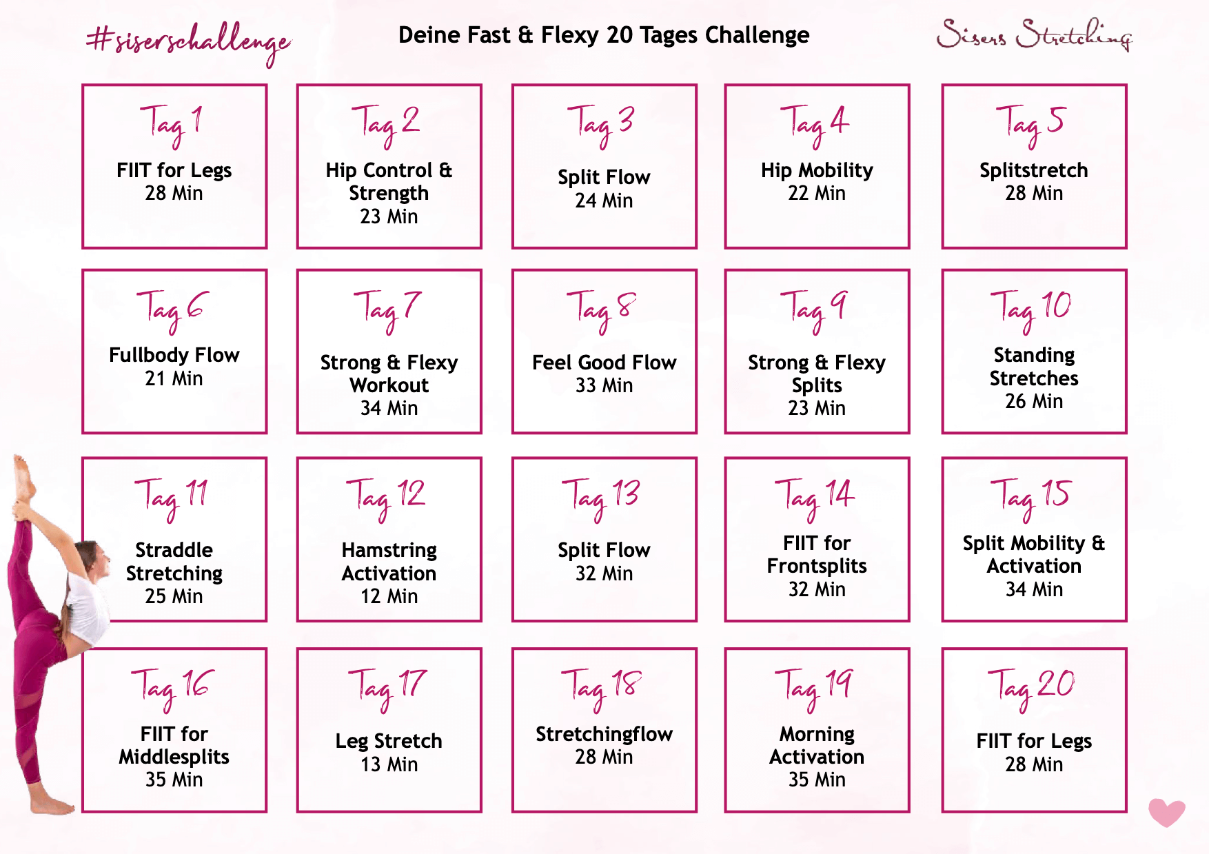 Online Stretching | Spagat lernen und noch viel mehr!